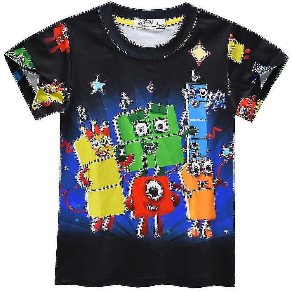 Numberblocks Kids Boys Girls Short Sleeve Pyjamas Set Cartoon 3d ...