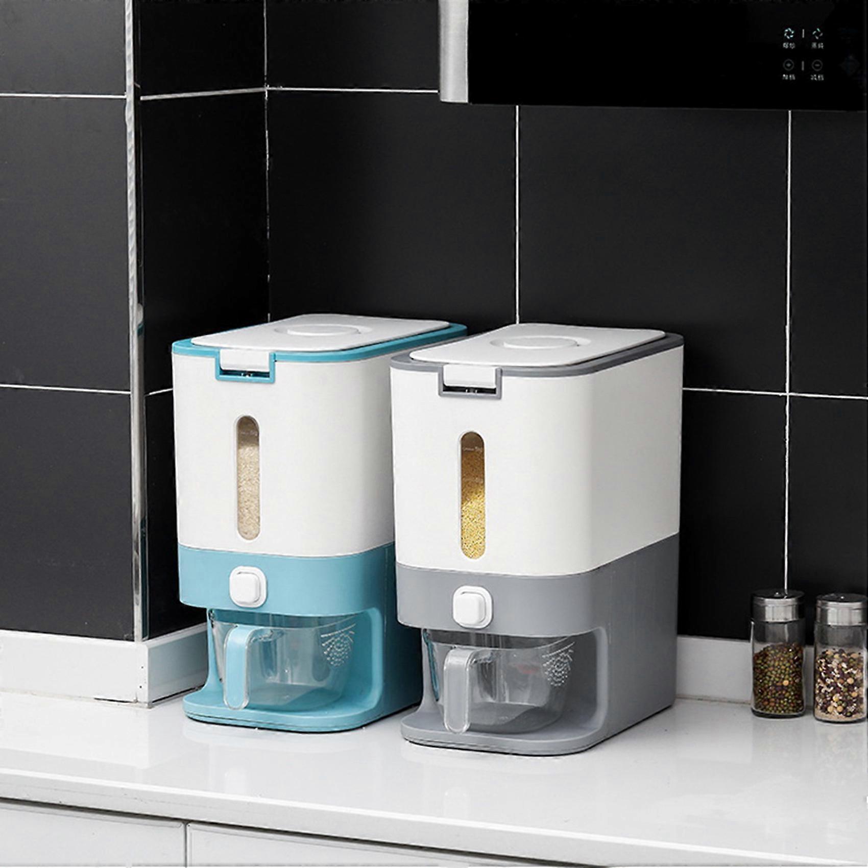 Automatic Rice Dispenser Large Grain Container Storage with Lid ...