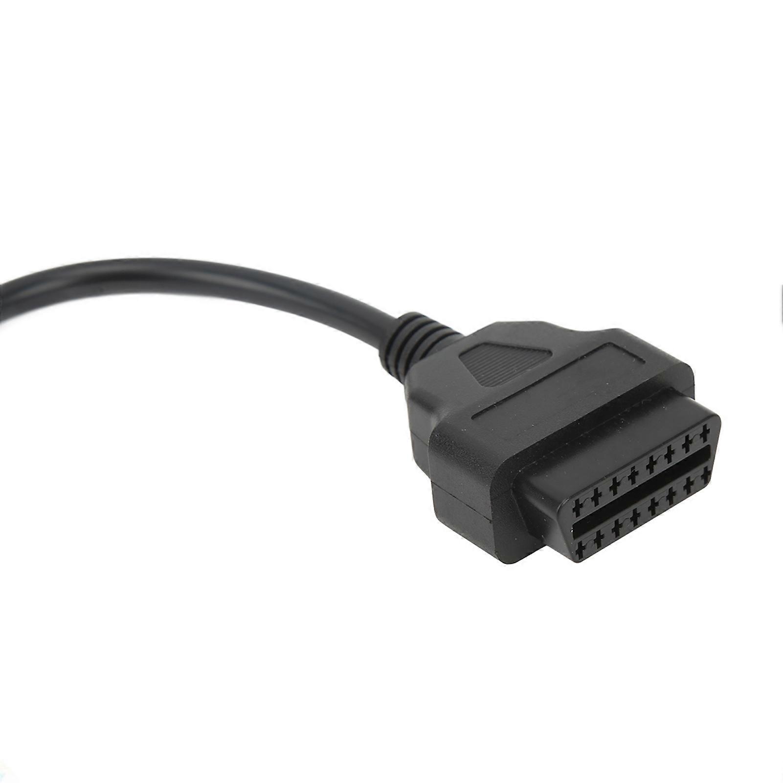 OBD2 Female Connector Cable 16 Pin K CAN Line Diagnostic Jumper Tester ...