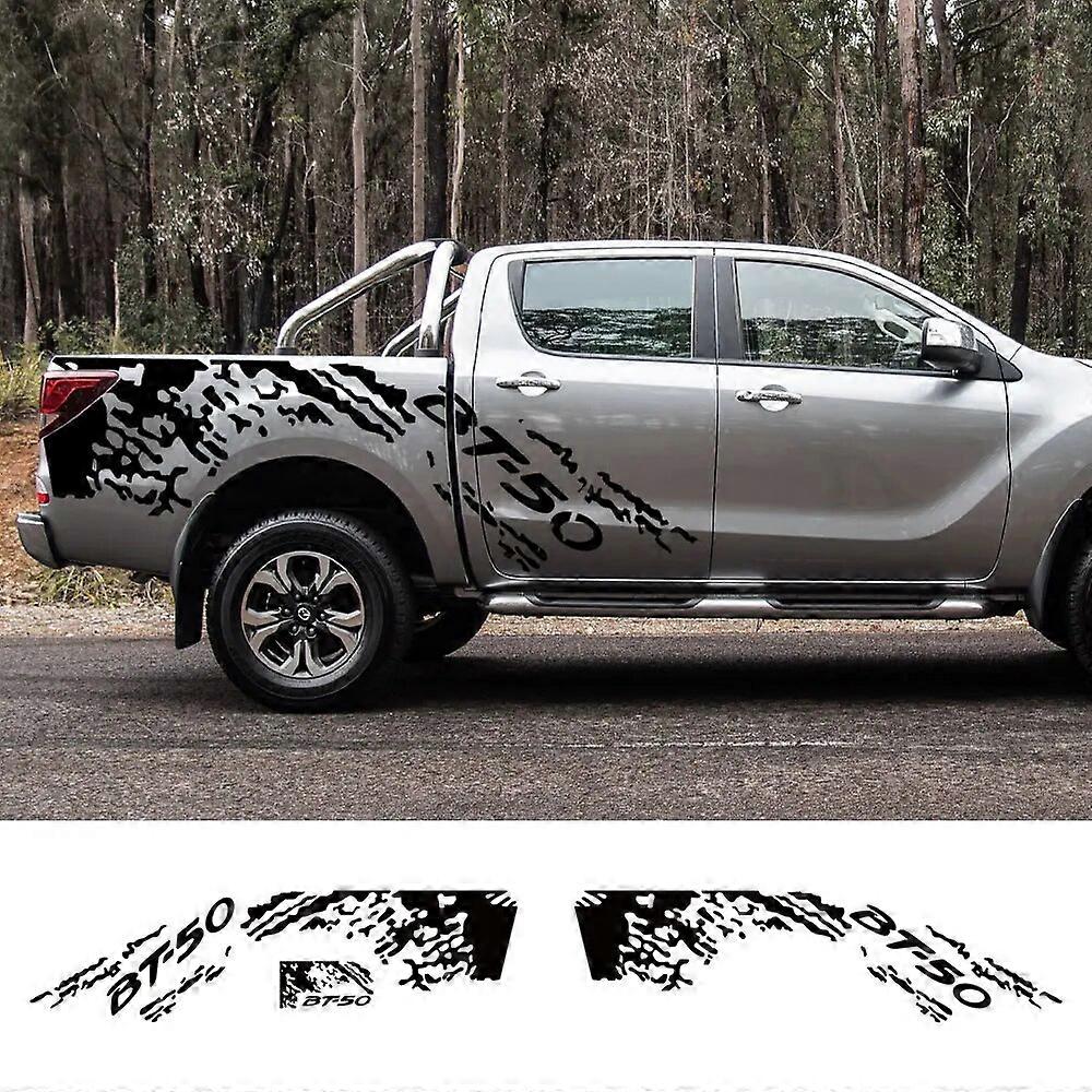 Pickup Body Side Stickers For Mazda BT50 BT 50 Truck Graphics Splash ...