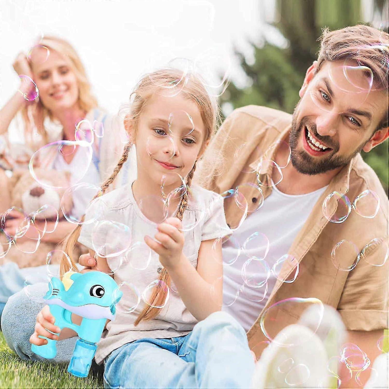 Bubble Machine-19*8*14.5cmblue, Soap Bubble Gun, Automatic Soap Bubble ...