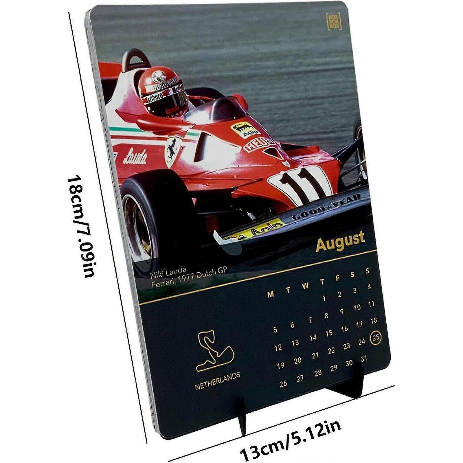 2024 Formler 1 Kalender för F1-fans, F1 Kalender Skrivbordskalender ...