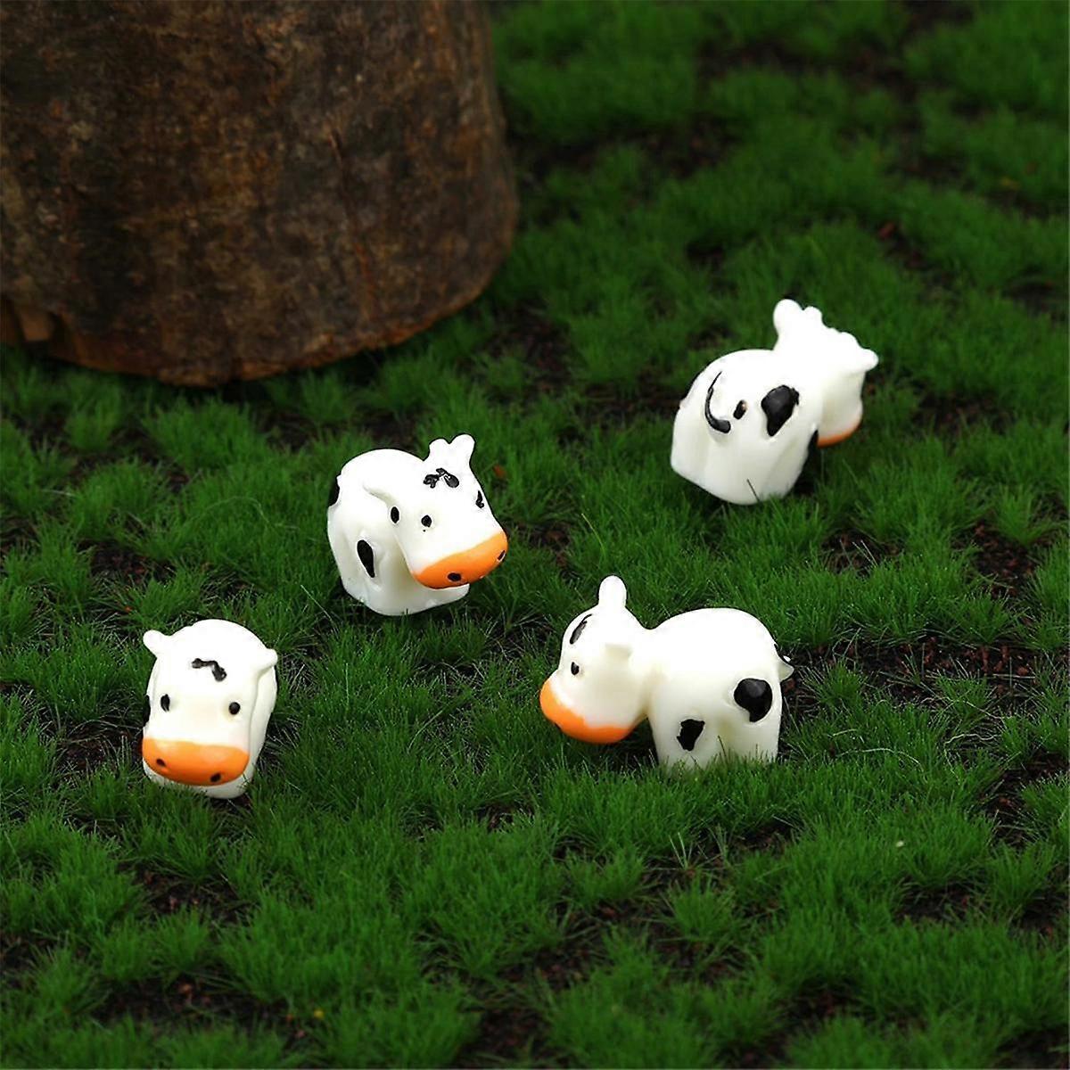 60pcs Cute Mini Cows Figurines, Tiny Miniature Resin Cow Mini Cow ...