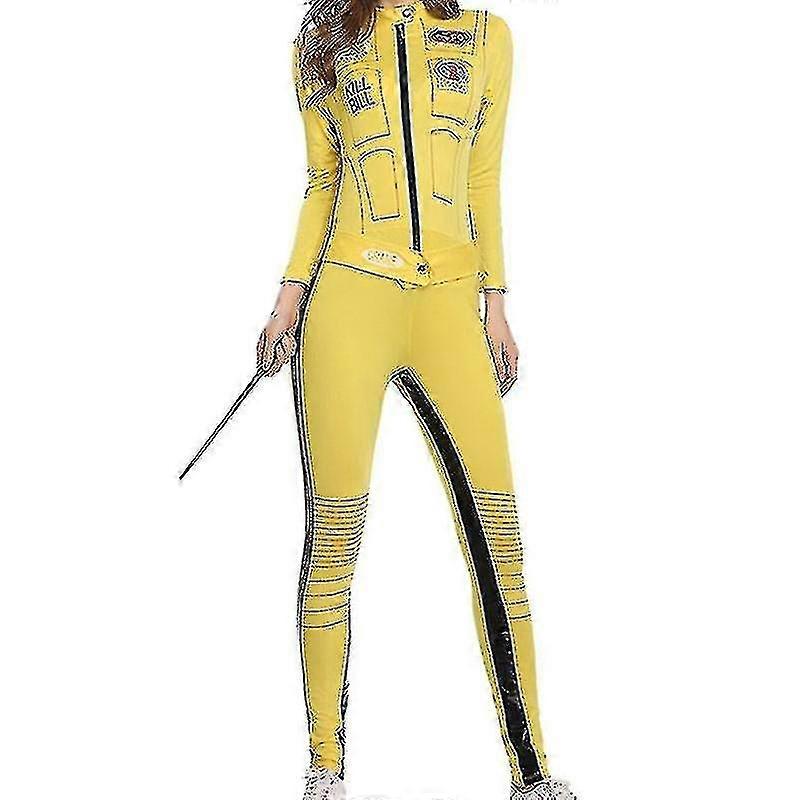 Kill Bill The Bride Beatrix Kiddo Cosplay Costume Kung Fu Jumpsuit For ...