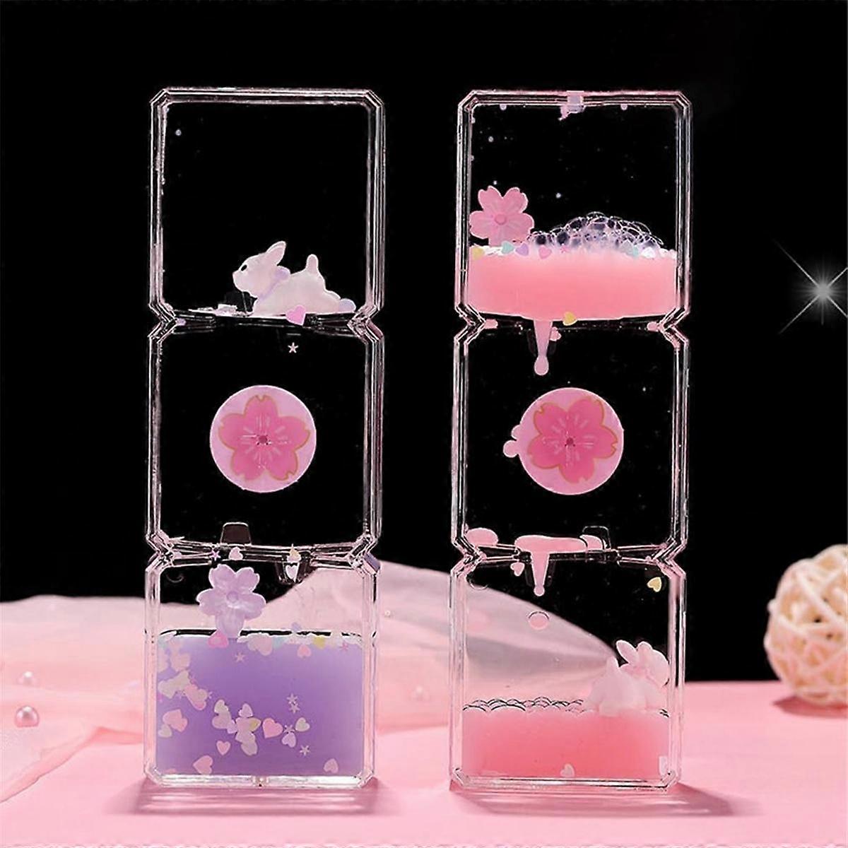 Mini Cartoons Liquid Hourglass, Hourglass for Kids, Cartoon Hourglass ...