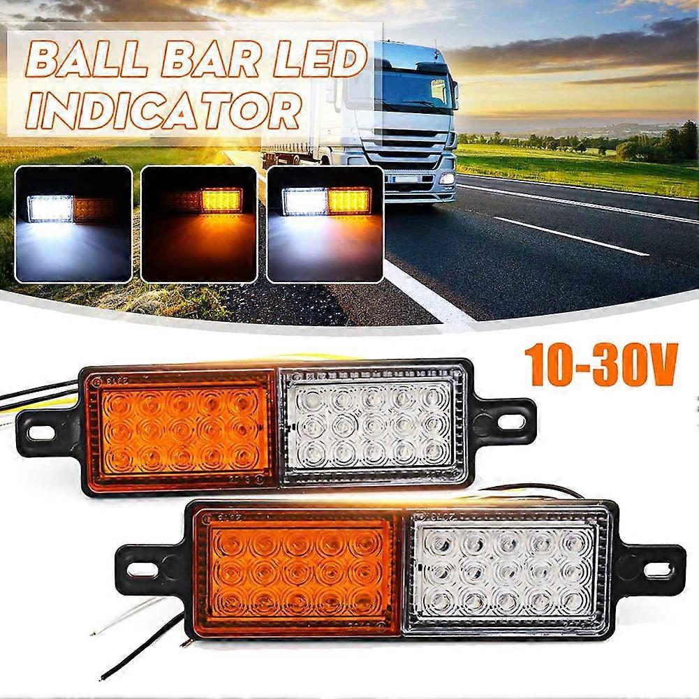 2pcs 12V 24V 30 LED Car Truck Bull Bar Light Bullbar Front Bumper Light ...