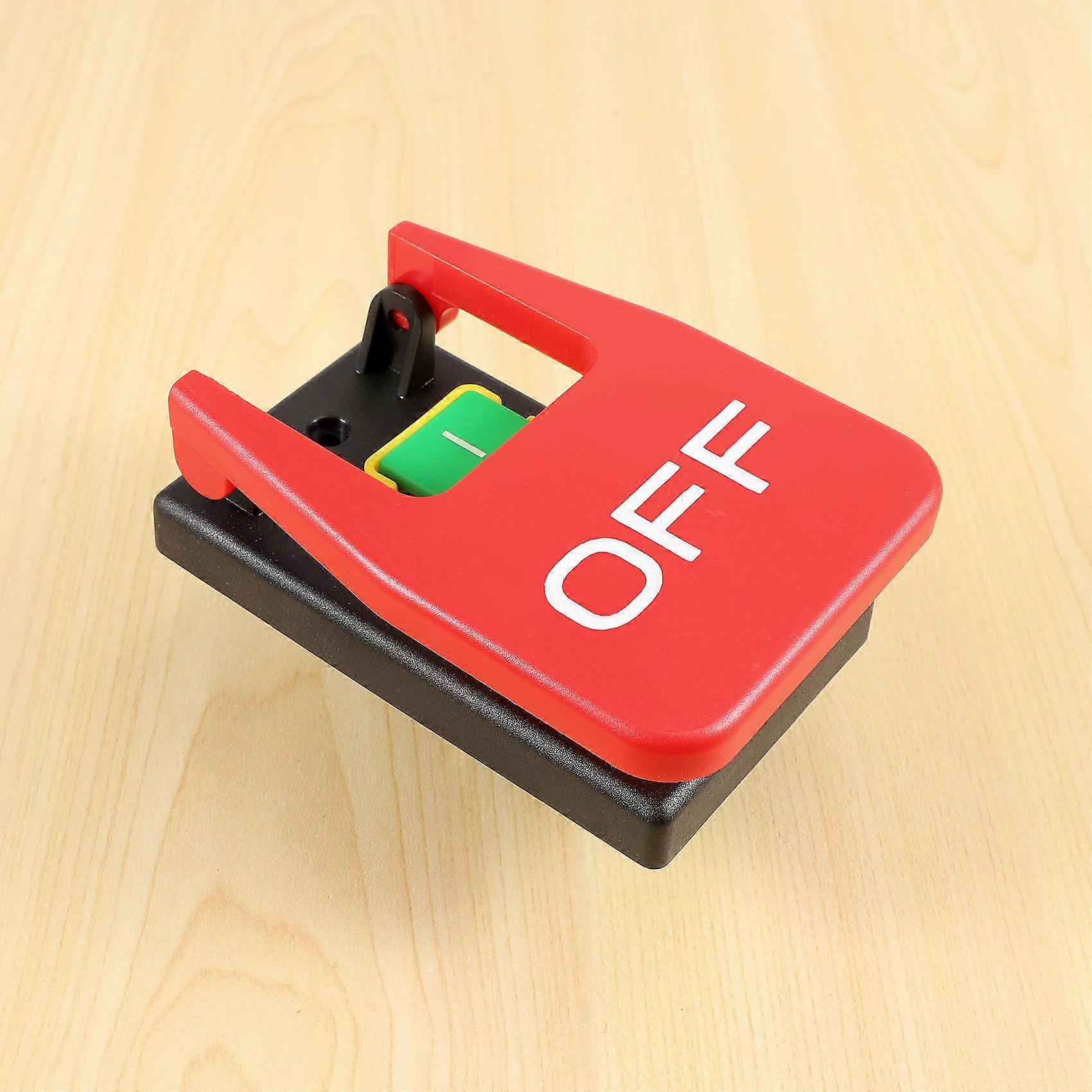 OFF-ON Red Cover Emergency Stop Push Button Switch 16A Power-off ...