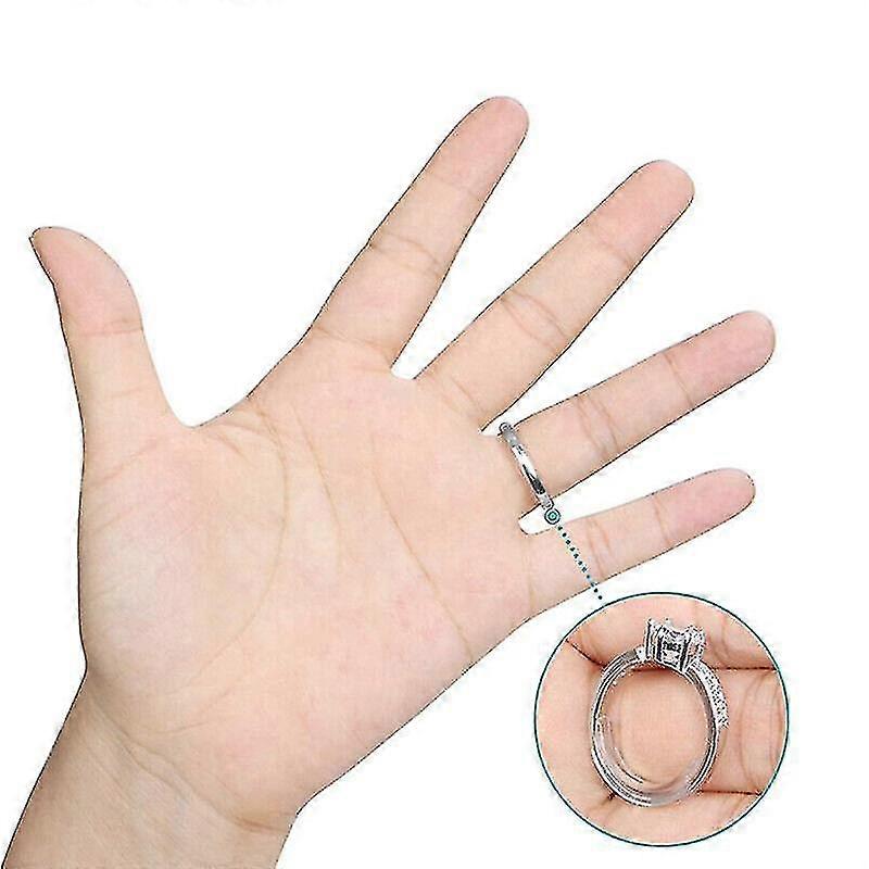 Silicone Invisible Ring Sizer Adjuster Resizer Ring Size Reducer Clear ...