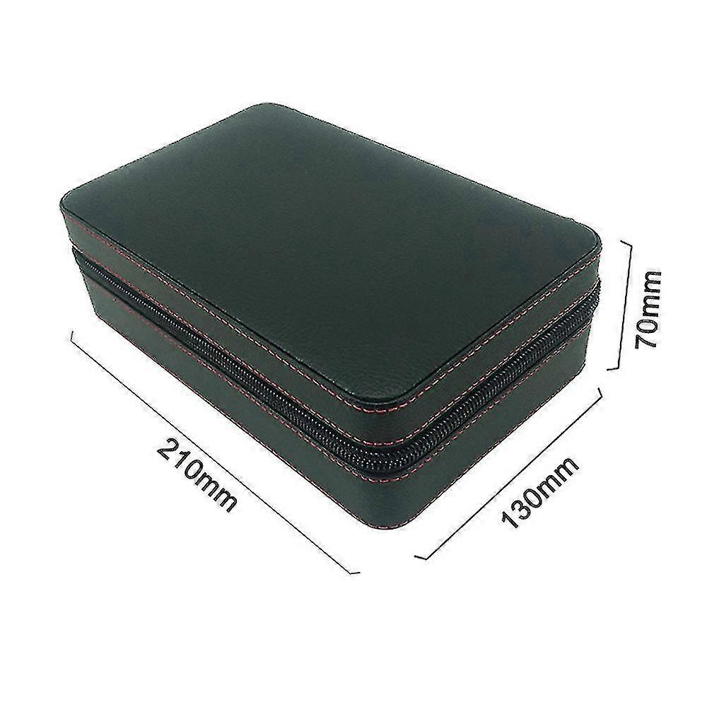 Leather Travel Cigar Humidor Case, Wood With Humidifier,4 Cigars--brown ...