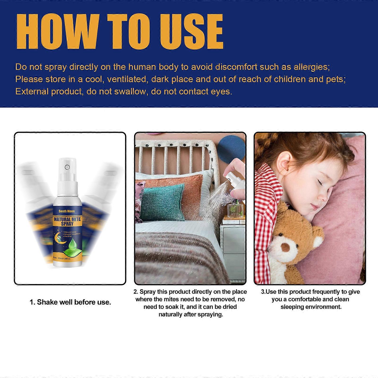 Natural Mite Spray, Mite Spray, Bedroom Sterilization Mite Removal ...