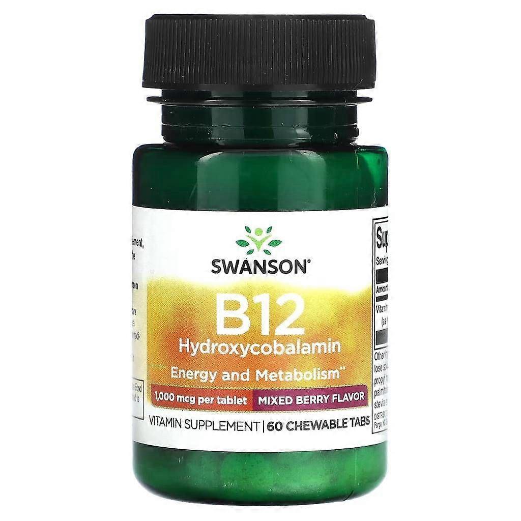 Swanson B12 Hydroxycobalamin 1000mcg Chews 60 | Fruugo AU