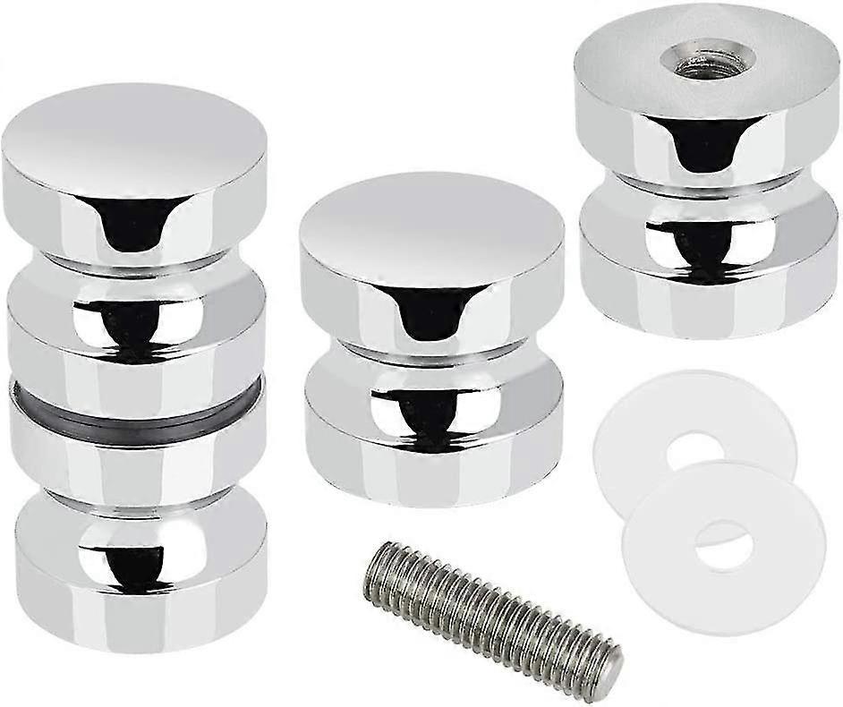 2 Pairs Stainless Steel Sliding Shower Door Knobs Glass Shower Door ...