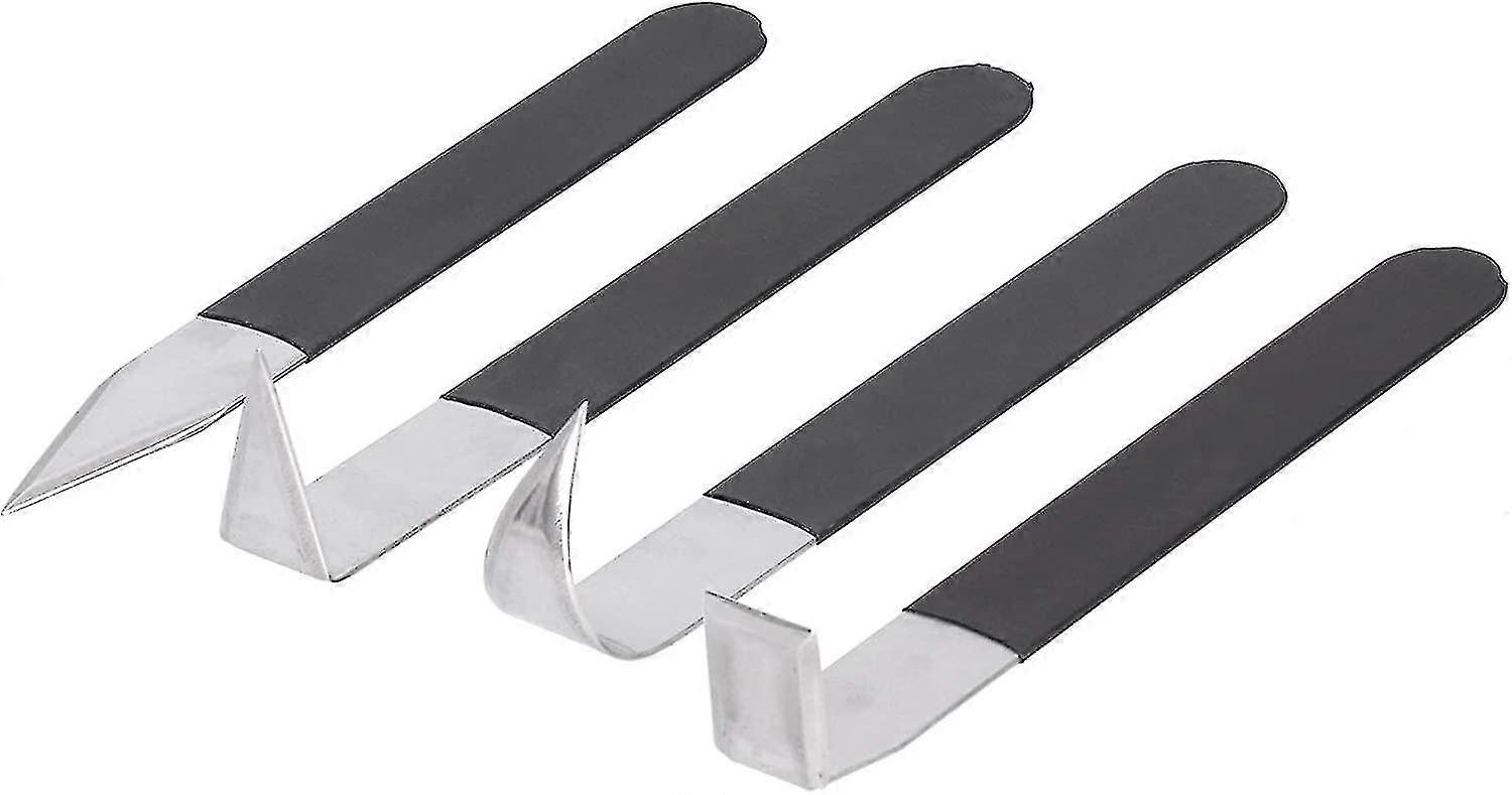 Clay Sculpture Tool Set, 4pcs Stainless Steel Pottery Trimming Tool ...