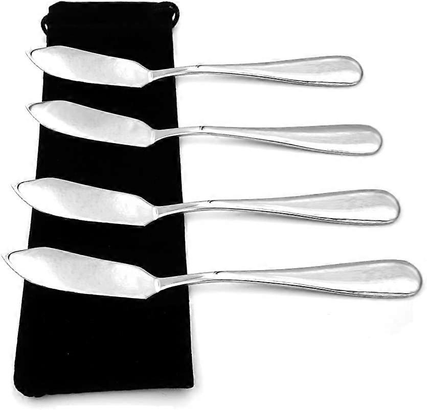 Stainless Steel Butter Knife, Set of 4, Butter Spreader, Breakfast ...