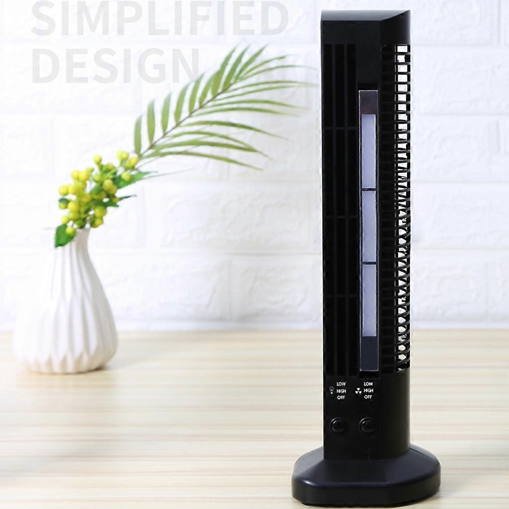 Portable Tower Table Fan Bladeless Standing Fan Air Cooler With LED ...