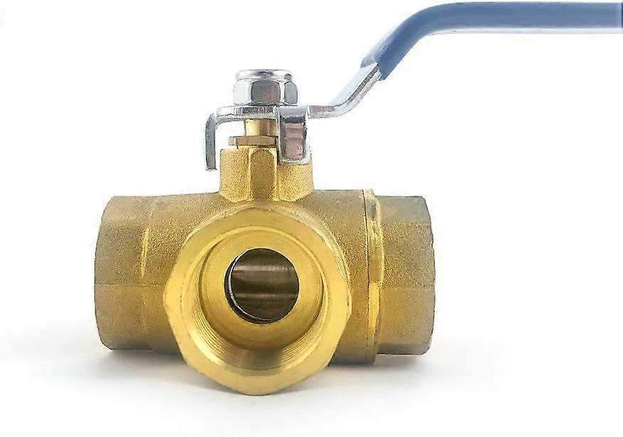 3 Way Valve, DN15 1/2'' Brass Ball Valve, 3 Way Tap Adapter Valve ...