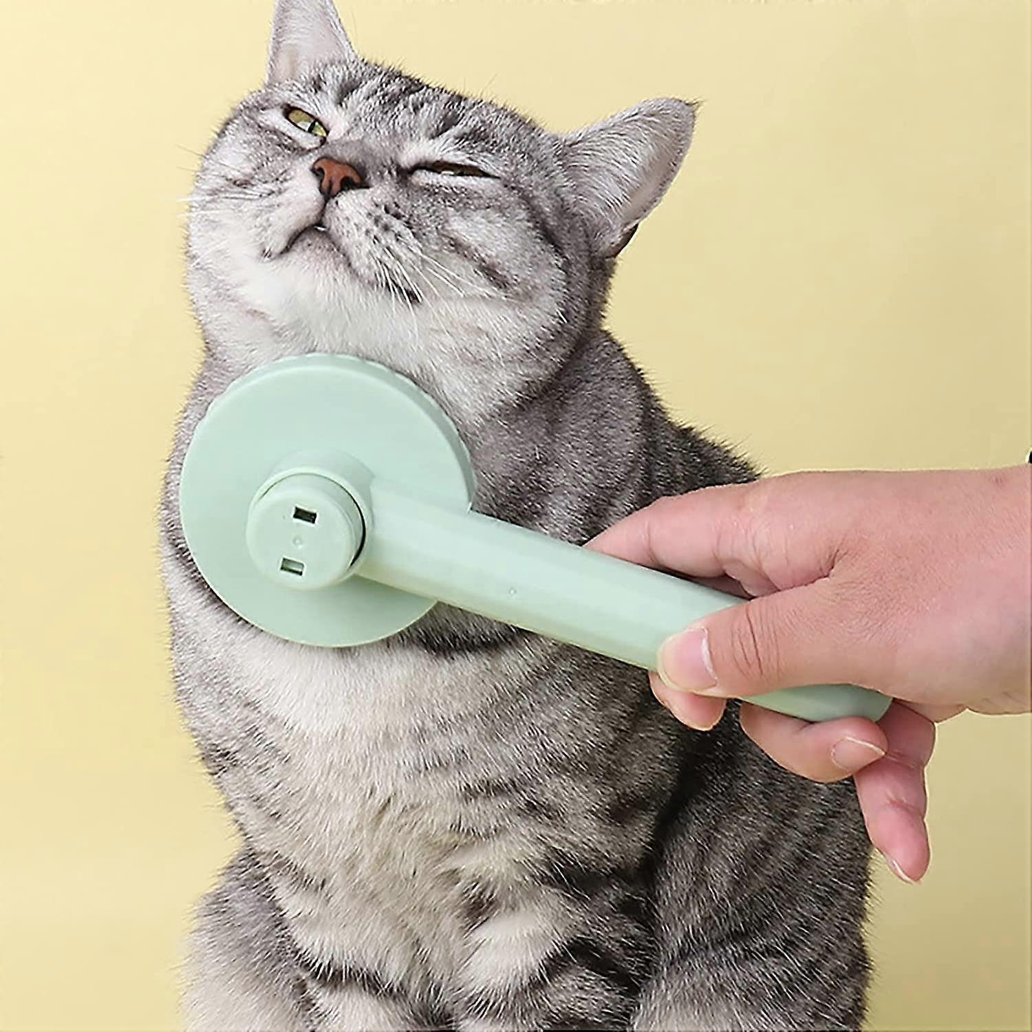 pink Pet Massage Brush Rabbit Brush Set Cat Brush Soft Dog Beauty Tool ...