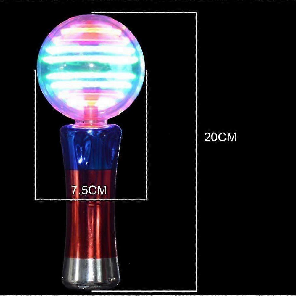 Light Up Spinning Ball Wand Flashing LED Magic Wand Show Spin Lights ...