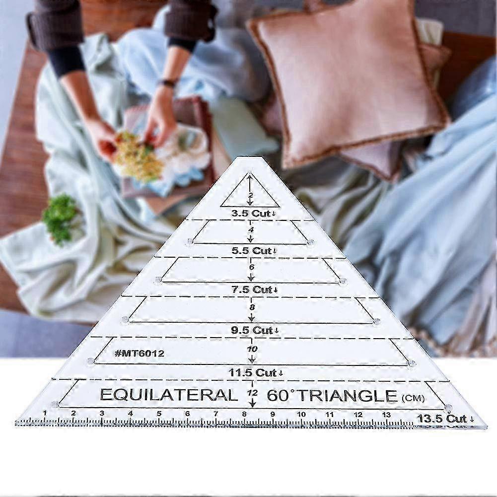 60 Degree Equilateral Triangle Quilting Ruler Transparency Original ...