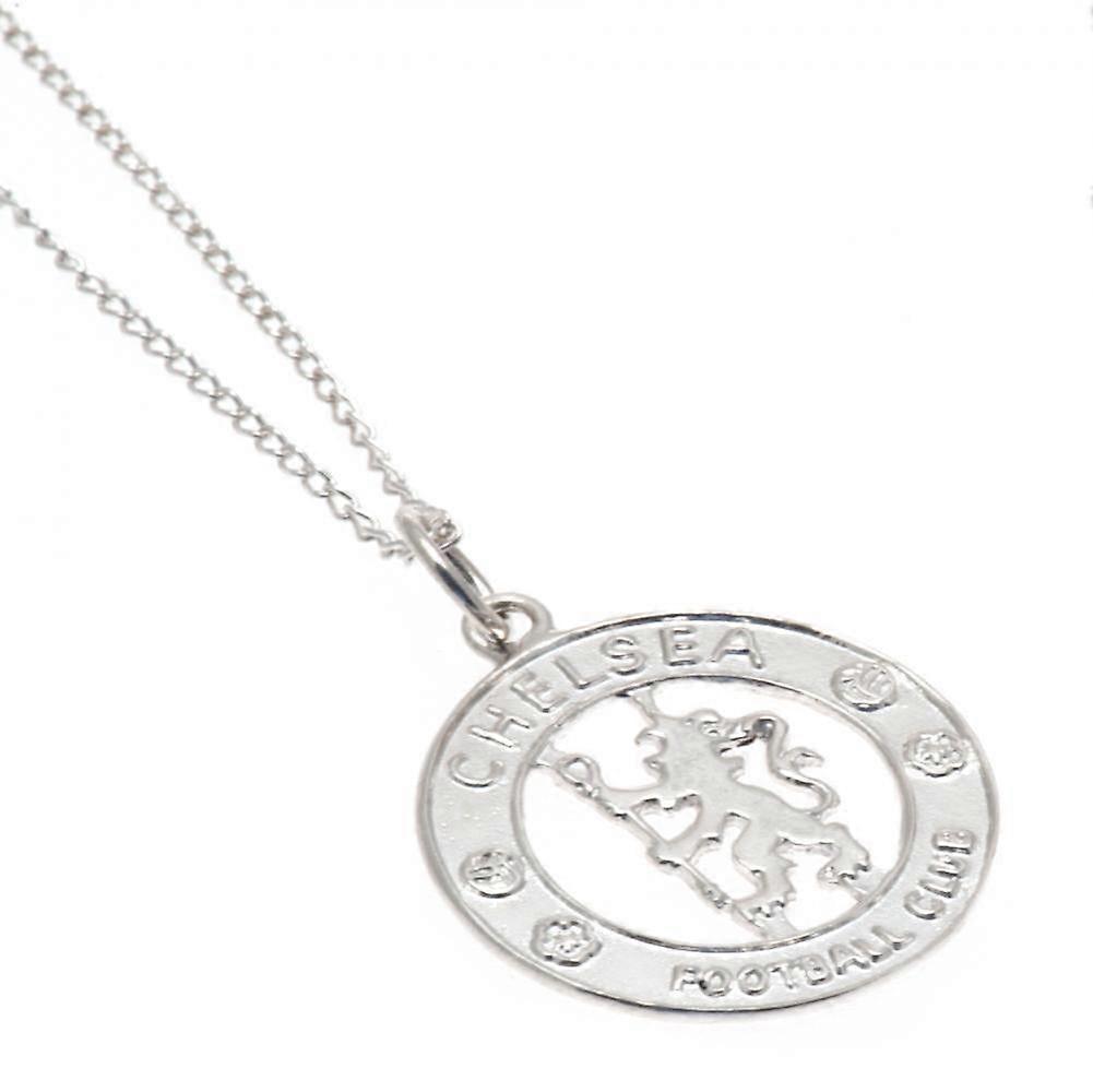 Chelsea Fc Sterling Silver Pendant & Chain Cr | Fruugo UK