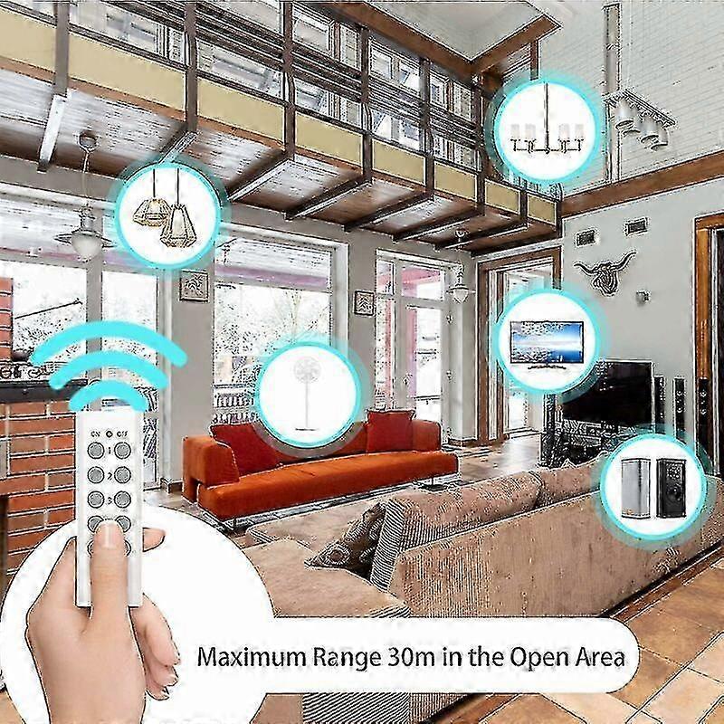 Set of 5 Programmable Electrical Socket, Wireless Remote Control Socket ...