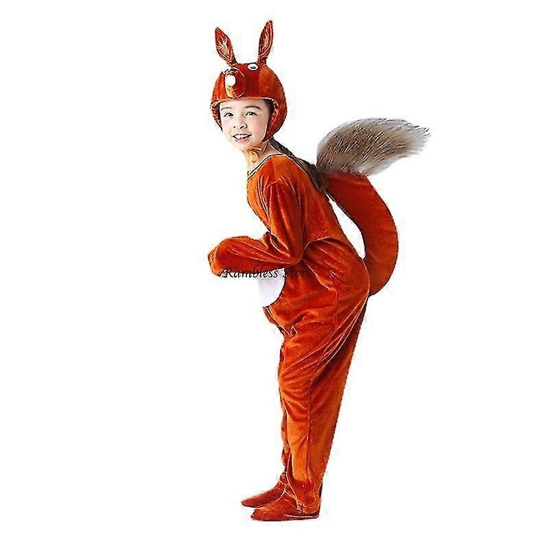 5 Colors Children Squirrel Cosplay Jumpsuit For Kids Animals Stage ...