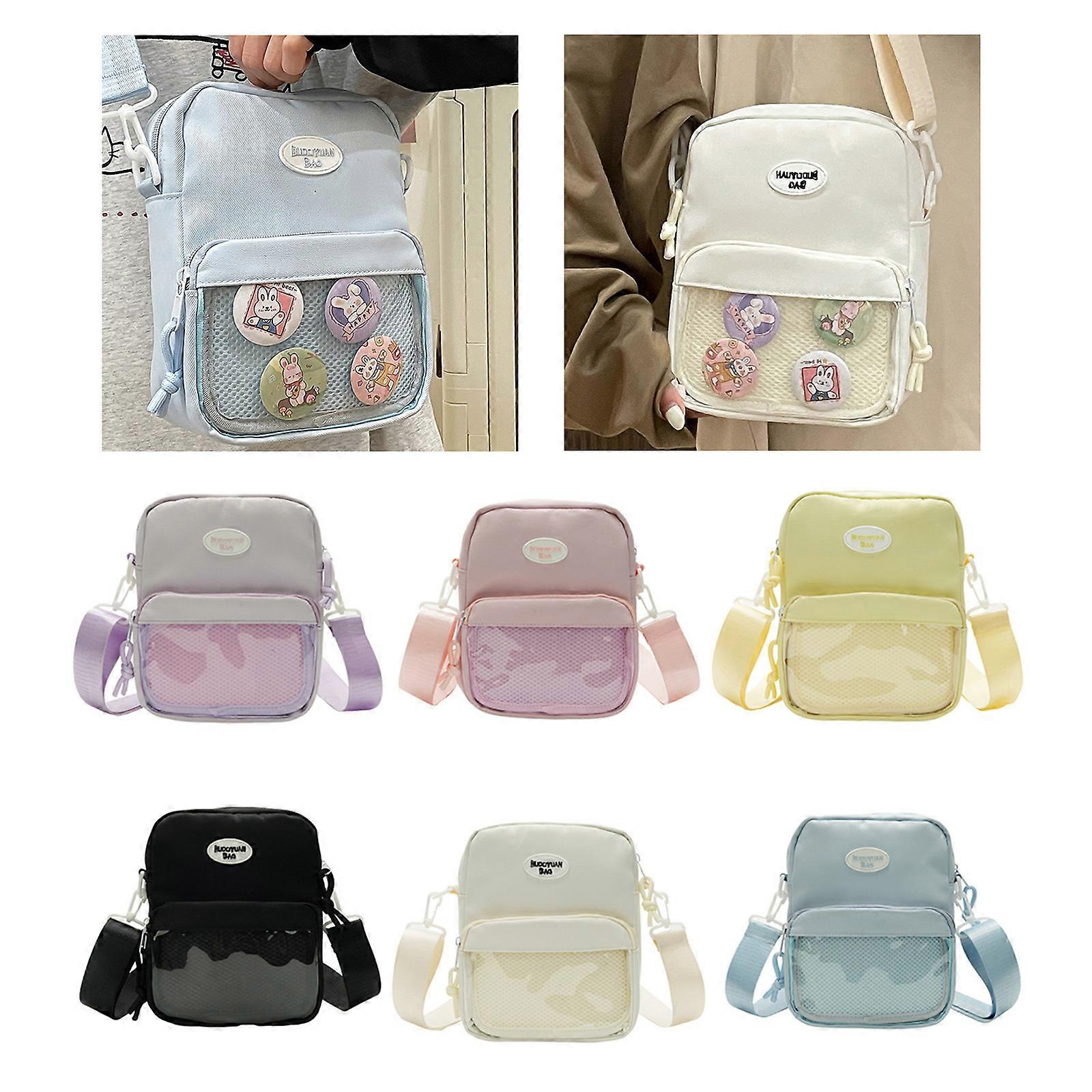 Clear Itabag for Pin Display Japanese Style Crossbody Bag Fashion ...
