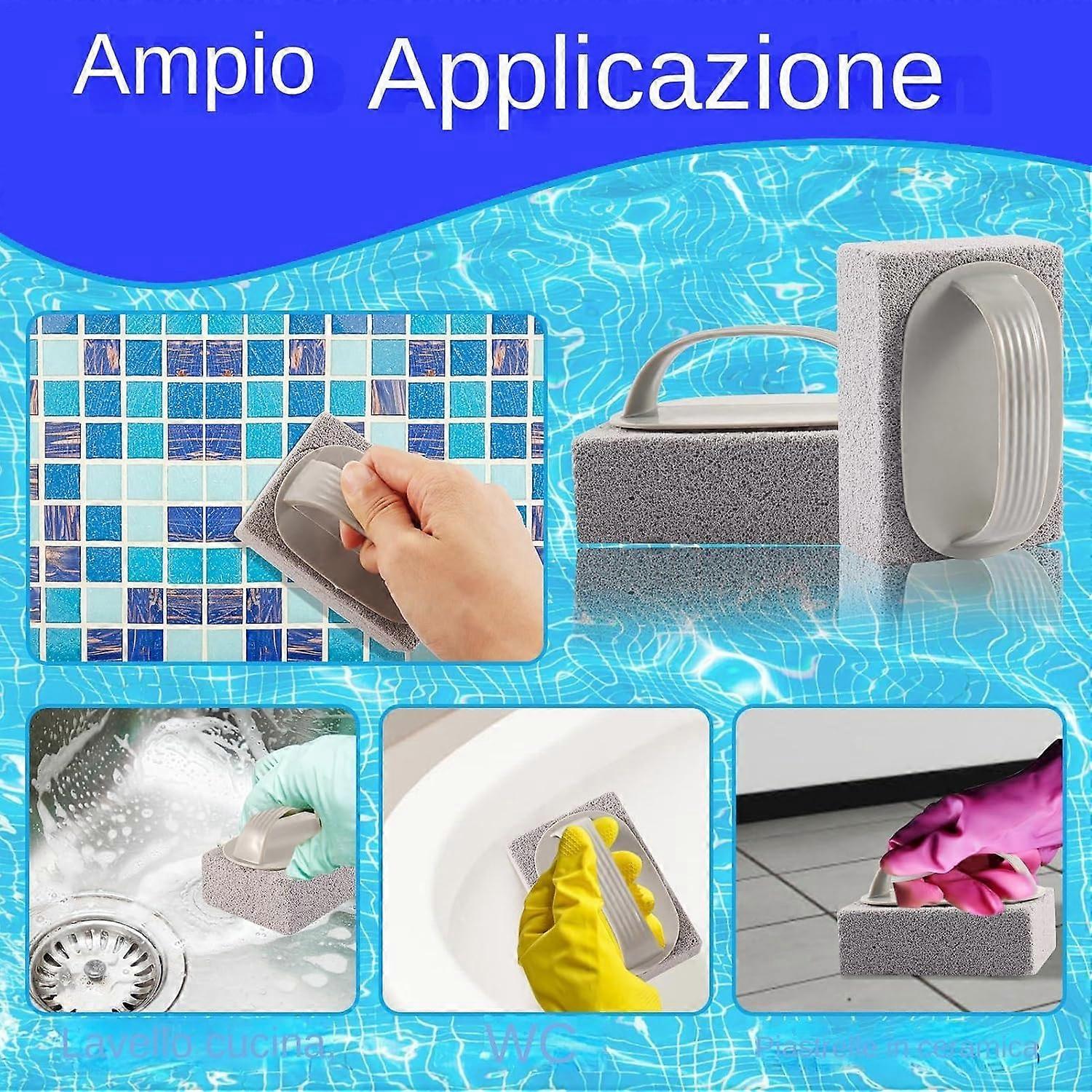 Pool Pumice Stone with Handle for Effortless Stain Removal and Heavy ...