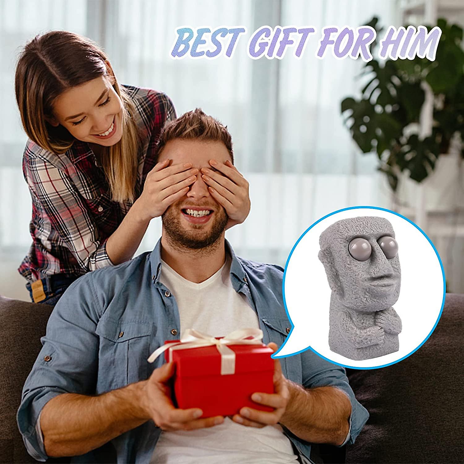 Moai Squeeze Toys,eye Popping Stress Relief Hand Fidget Sensory Toy ...