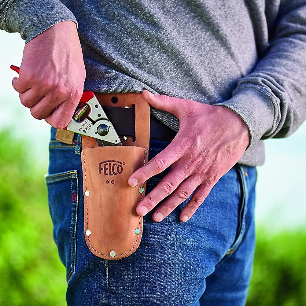 Felco 910 Plus leather holster for secateurs - Loop and clip with side ...