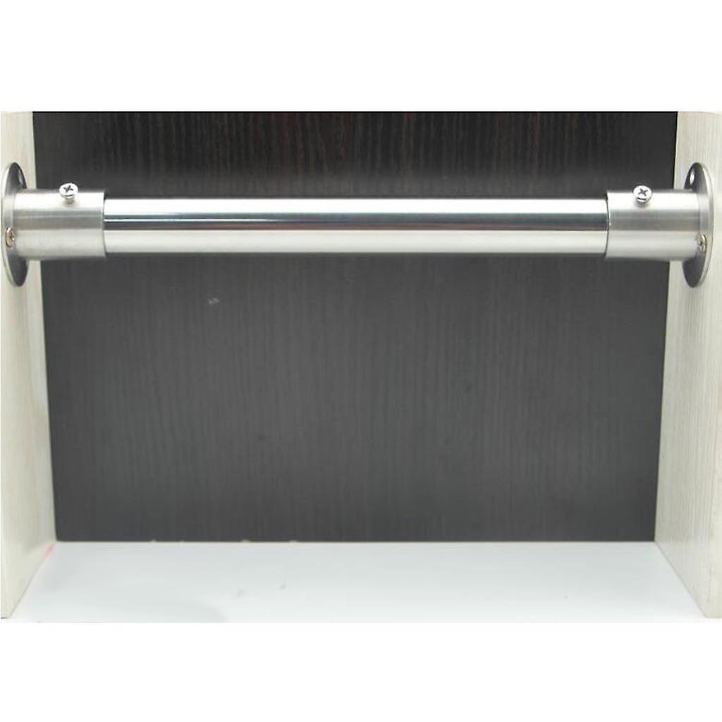 Chrome Tube Pipe Rotating Wardrobe Clothes Garment Rail End Socket 42 x ...