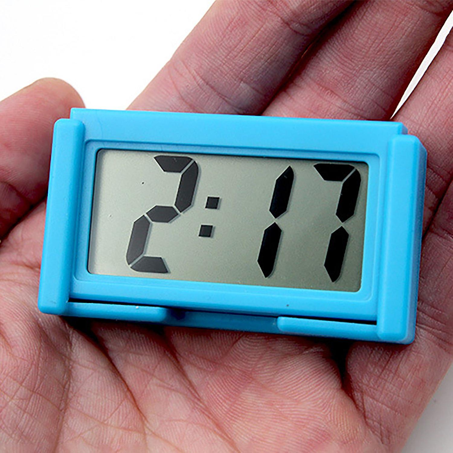 Electronic Clock Self-adhesive Mini LCD Display Large Screen Table ...