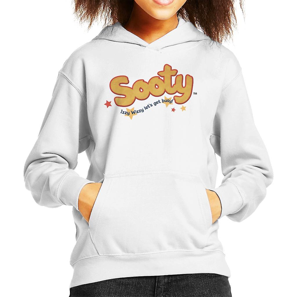 Sooty Text Logo Izzy Wizzy Kid's Hooded Sweatshirt | Fruugo US