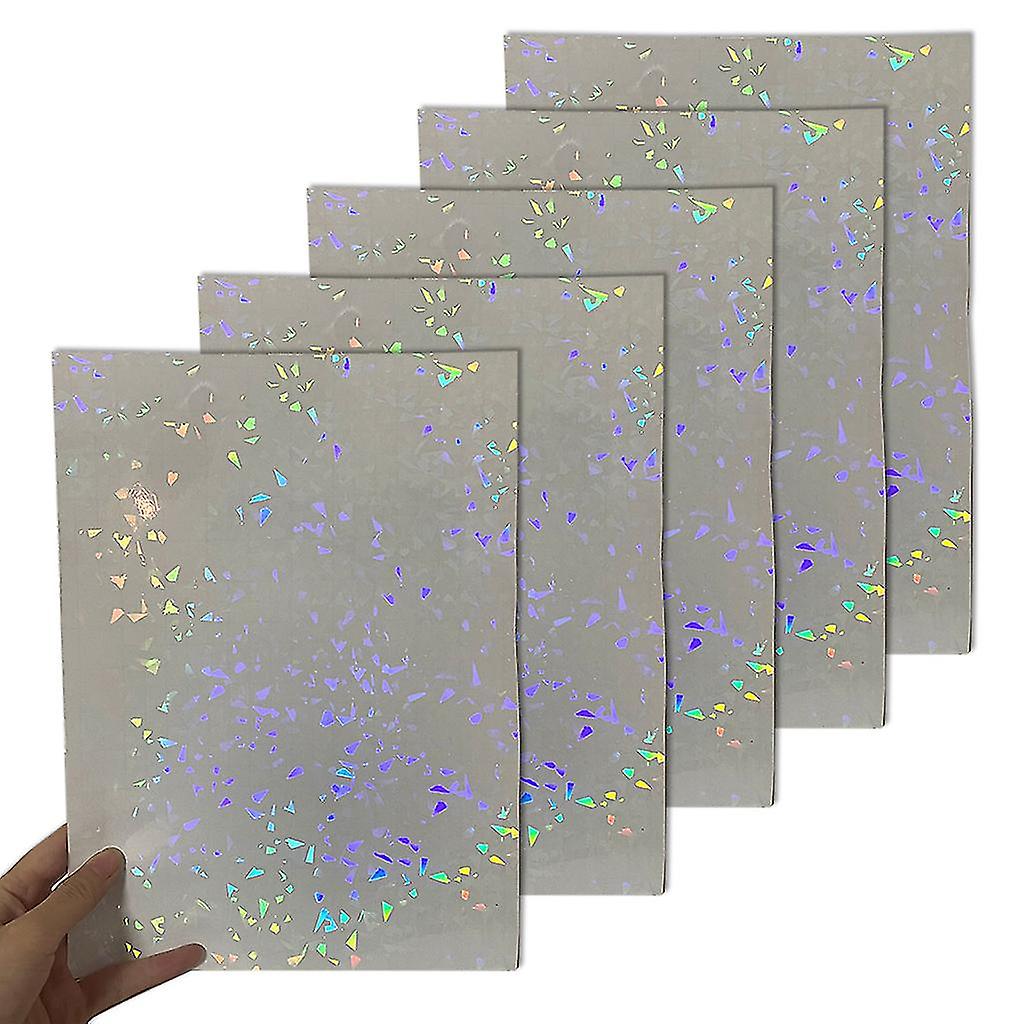 Transparent Holographic Overlay Lamination Vinyl A4 Size Self-adhesive ...