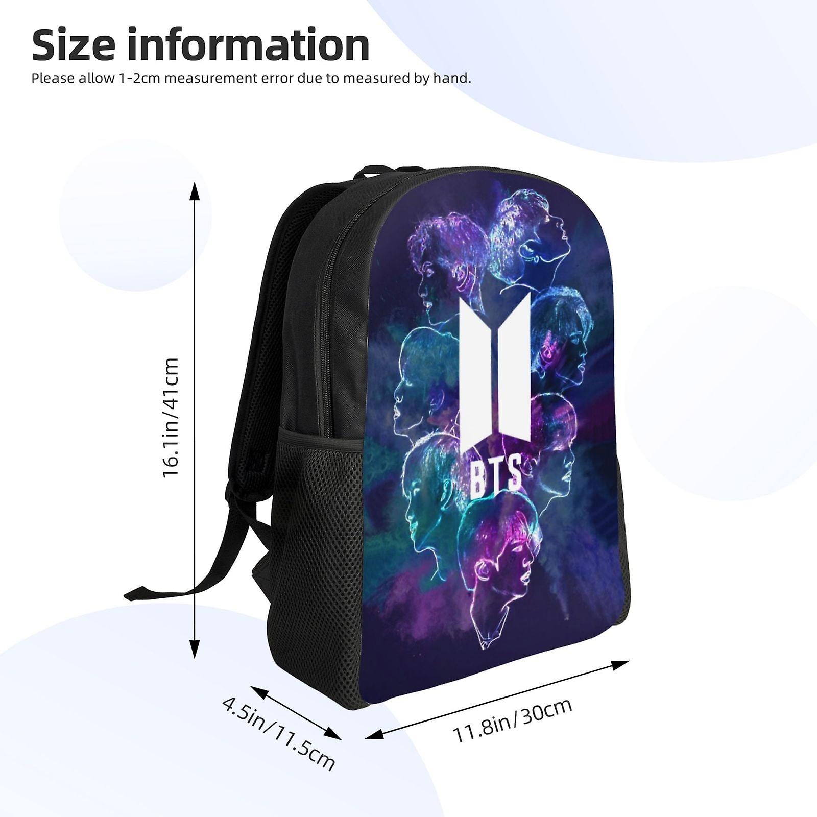 Kids K-Pop BTS Backpack 3D Print Cartoon Anime Backpacks Teenagers ...