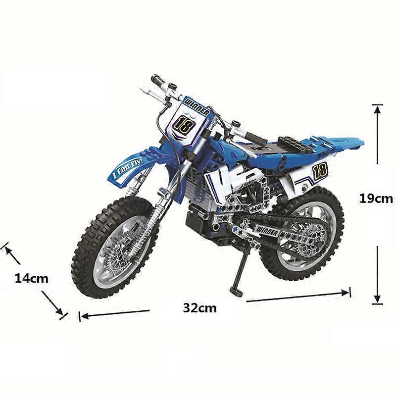 2022 NEW Creative Off-Road Moto Cross Bike Building Blocks Motorcycle ...
