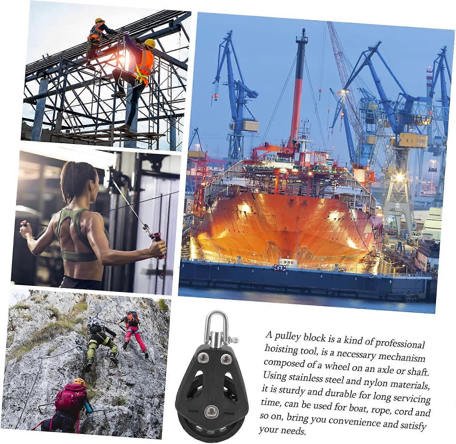 4Pcs Sailing Pulley Block Ball Bearing Pulley God Built A Tough Bearing ...