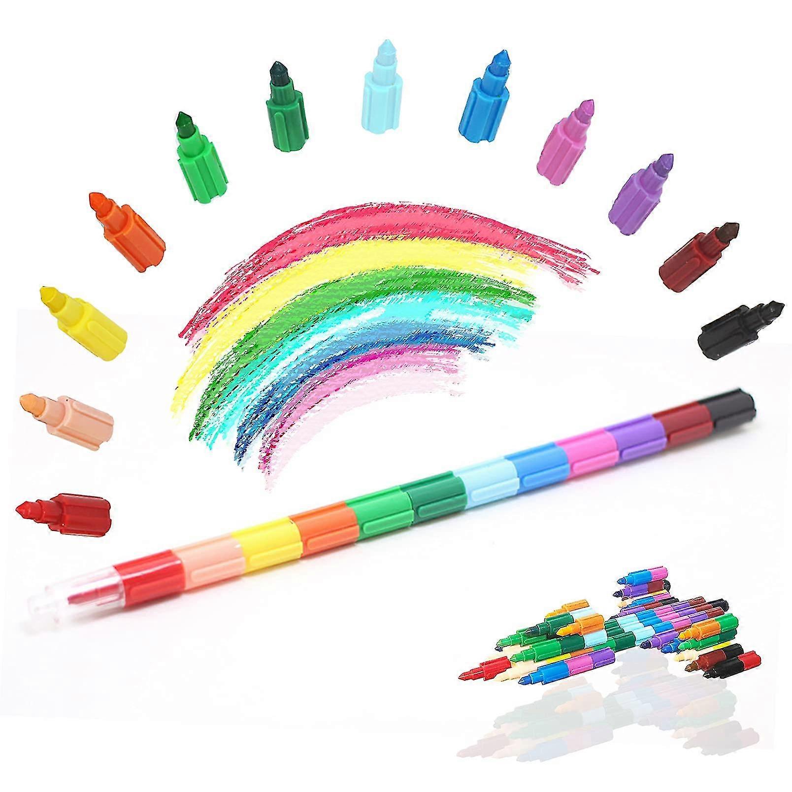 Coloring Pencils, Stackable Kids Coloring Pencils Perfect for Kids ...