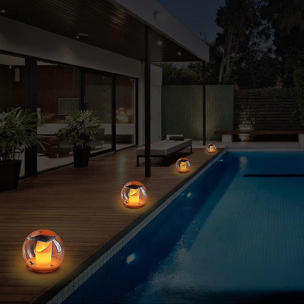 Pond Lighting, Solar Floating Led Tea Light With Remote Control, 3 ...