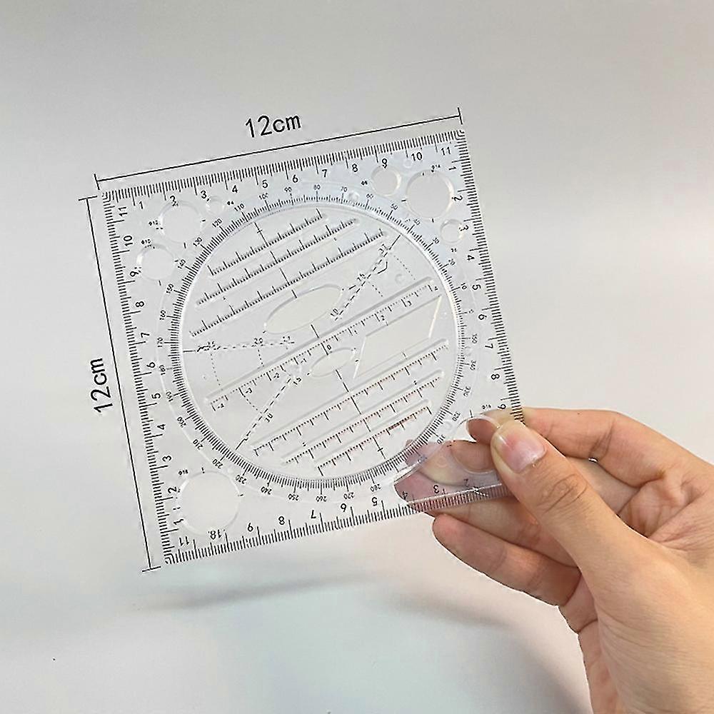 Multifunctional Drawing Ruler Study | Fruugo UK