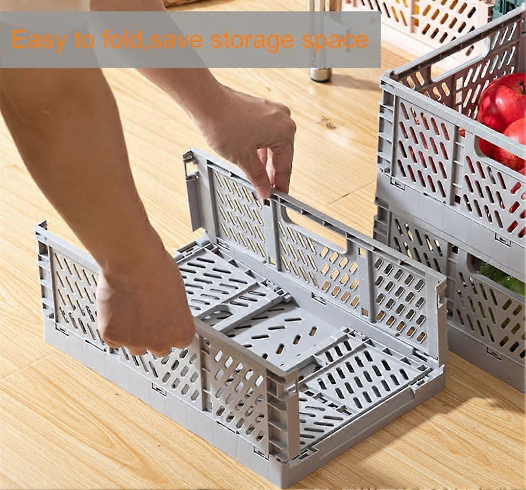 2 Pcs Collapsible Storage Boxes Mini Storage Crates Stackable Storage ...
