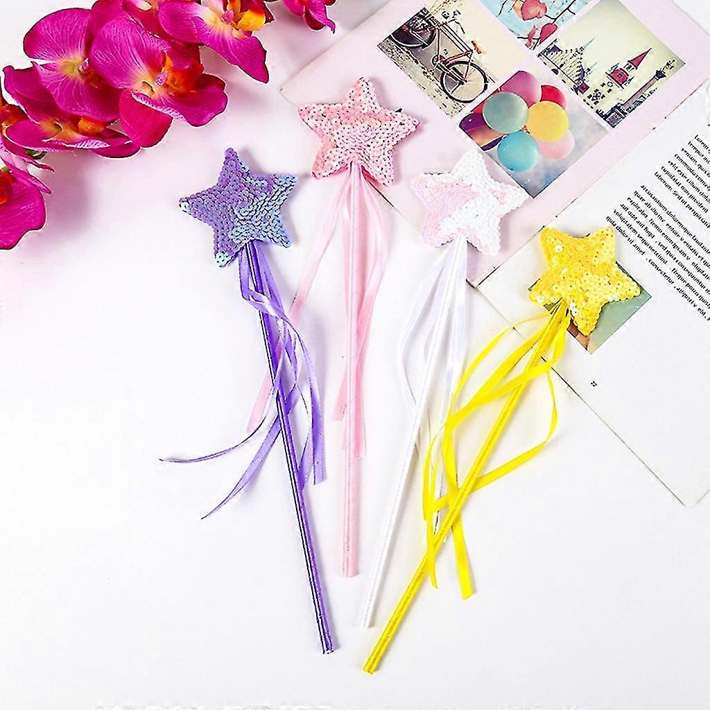 Magic Stick Star Sequins Cosplay Props Fairy Star Sequins Wand Ornament ...