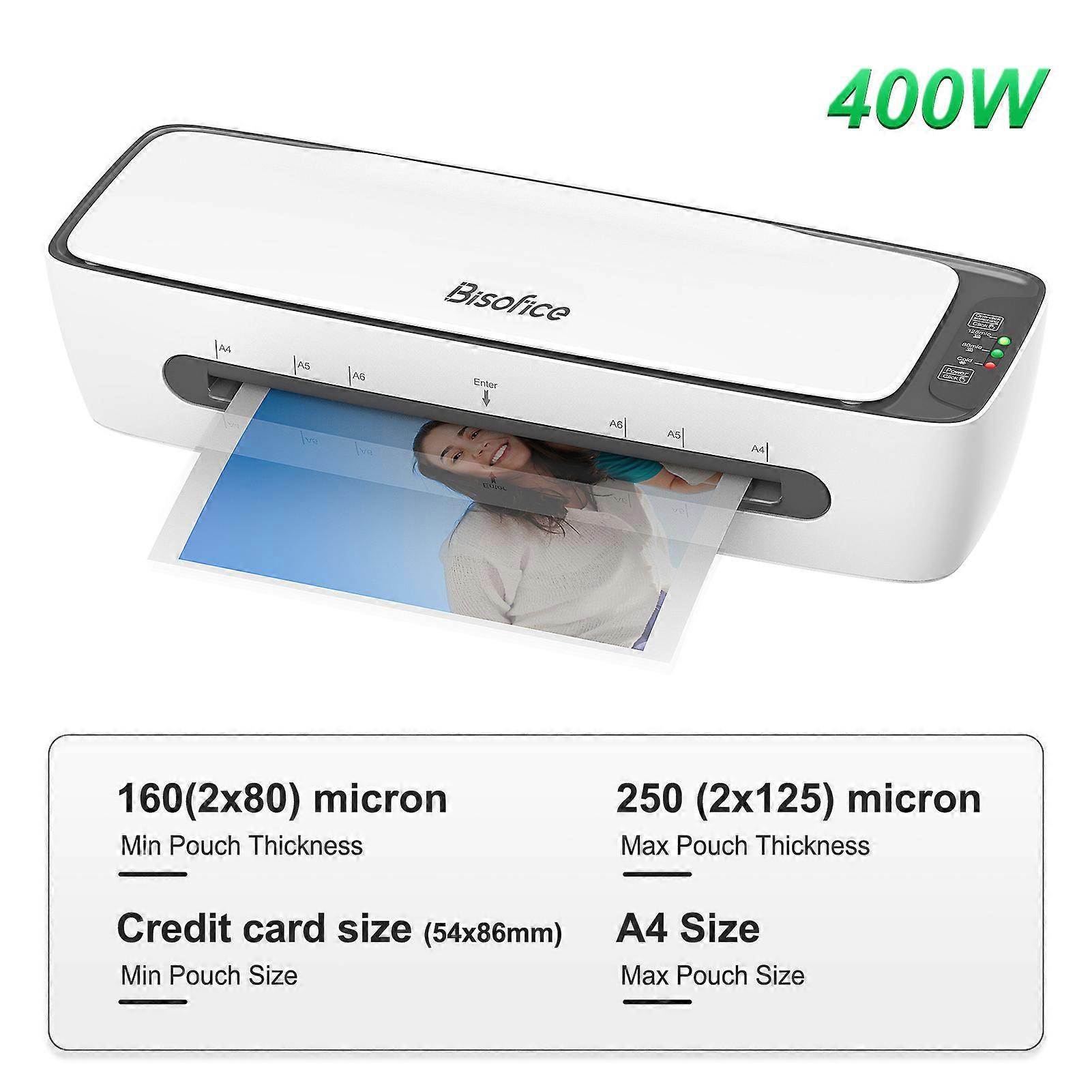 Bisofice SL688 Desktop Laminator Machine Set A4 Size Multifunctional Hot and Cold Lamination 2 ...