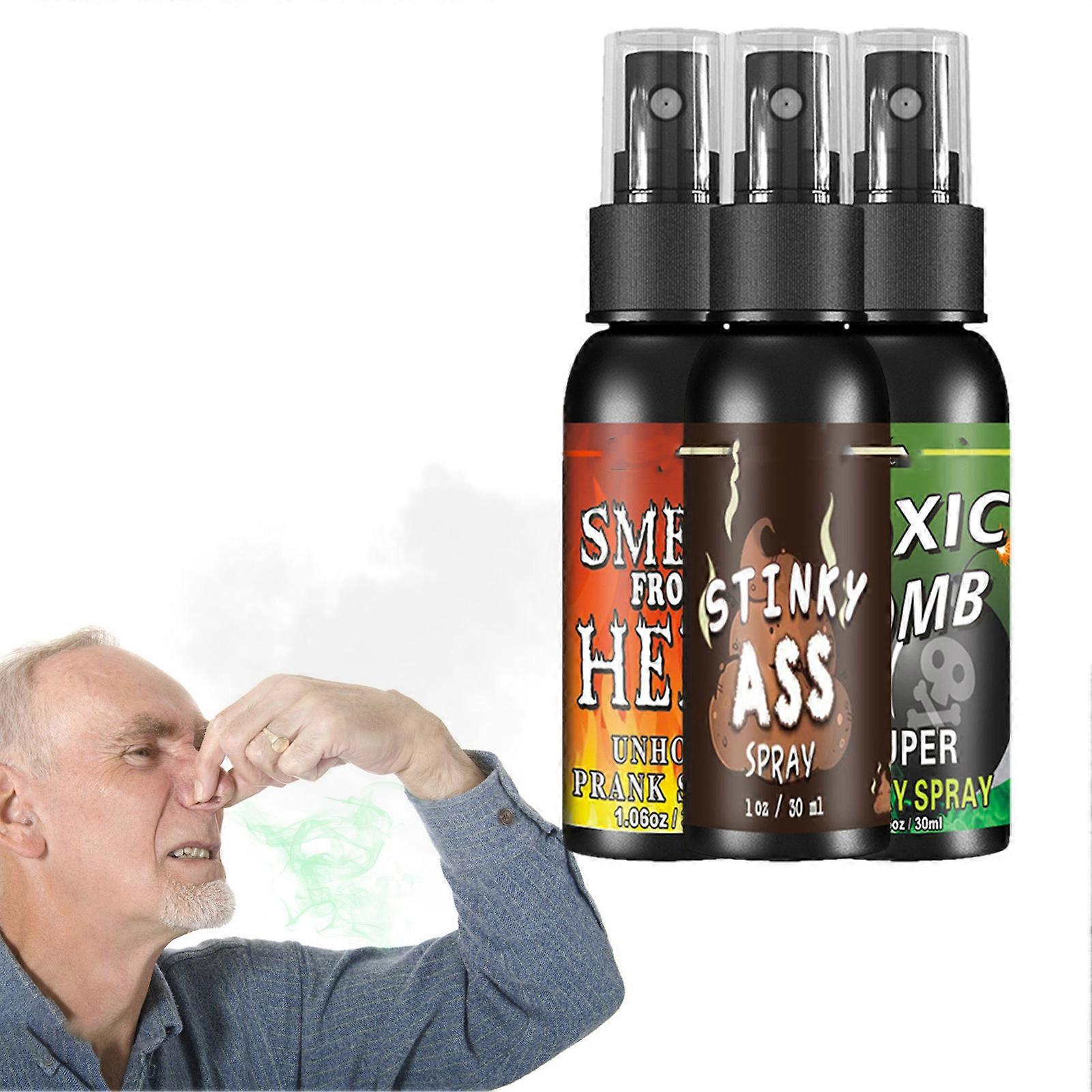 3 Pack Liquid Assfart Spray Extra Strong Smell from Hell for Adults or ...