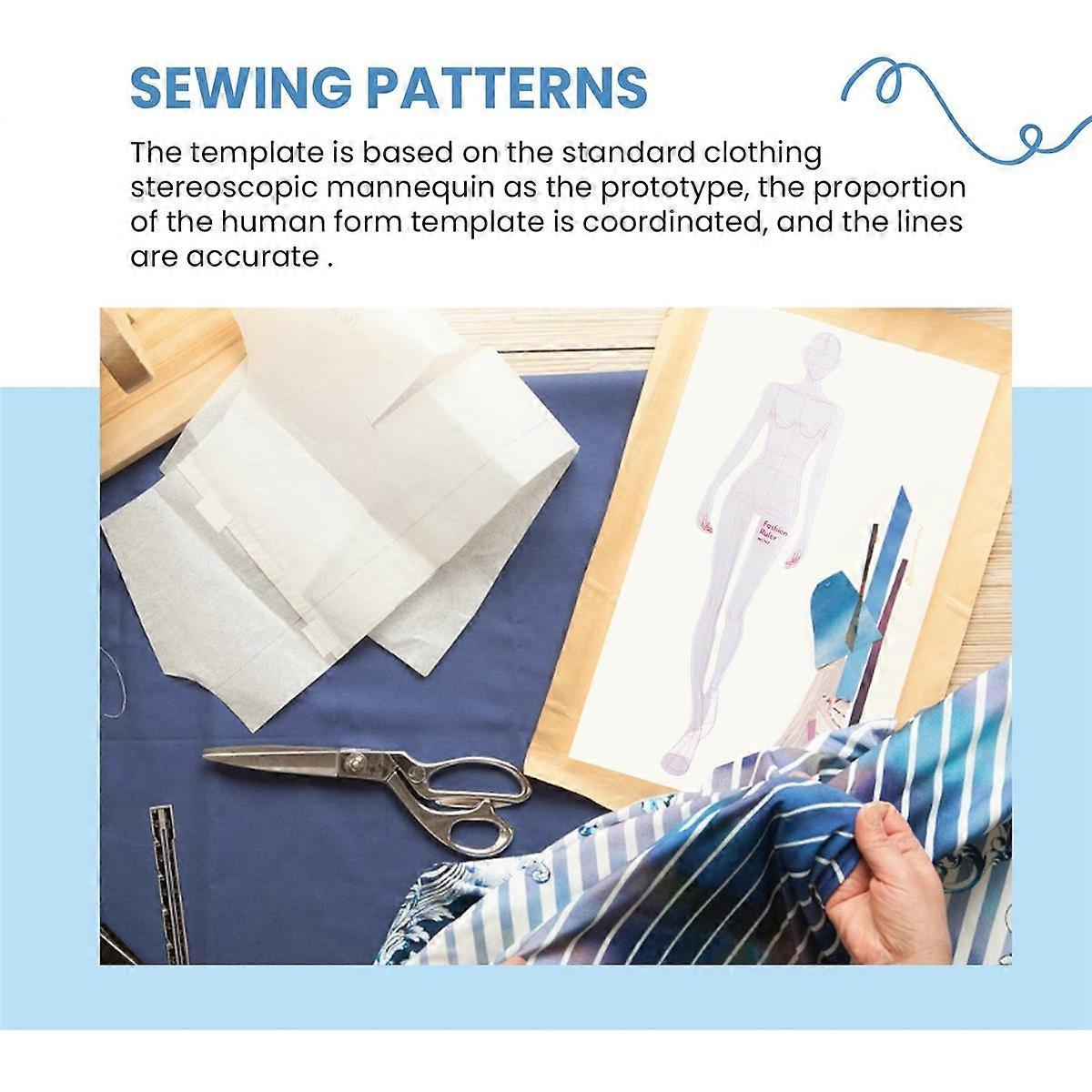 Fashion Illustration Rulers Sketching Templates Ruler Sewing Humanoid ...