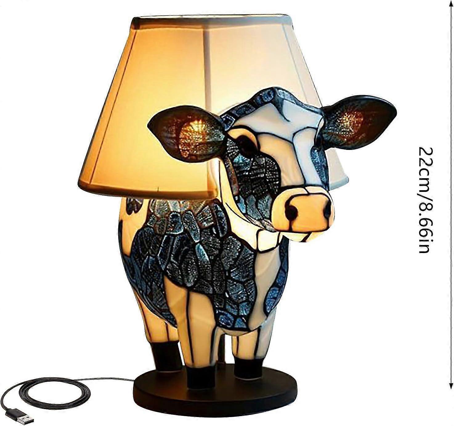 Animal Table Lamp, Bedside Table Lamp, Cow Bedside Lamp for Living Room ...