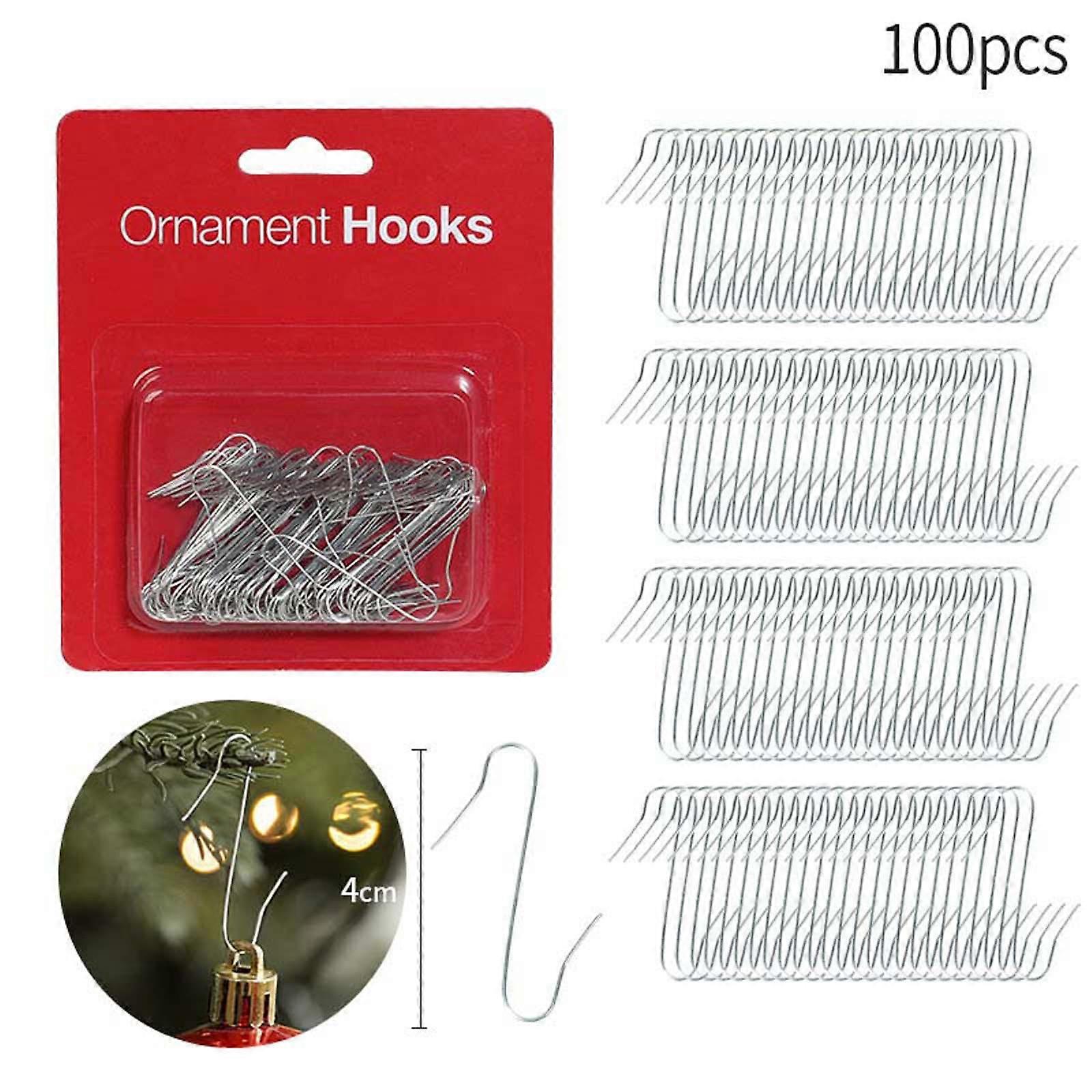 christmas tree Silver S-shaped Hook Christmas Tree Decoration Hook ...