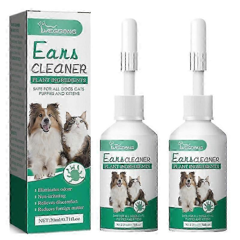 Ear Drops For Pets Dogs Cats Ear Wax Kills Mites Mite Clear | Fruugo UK