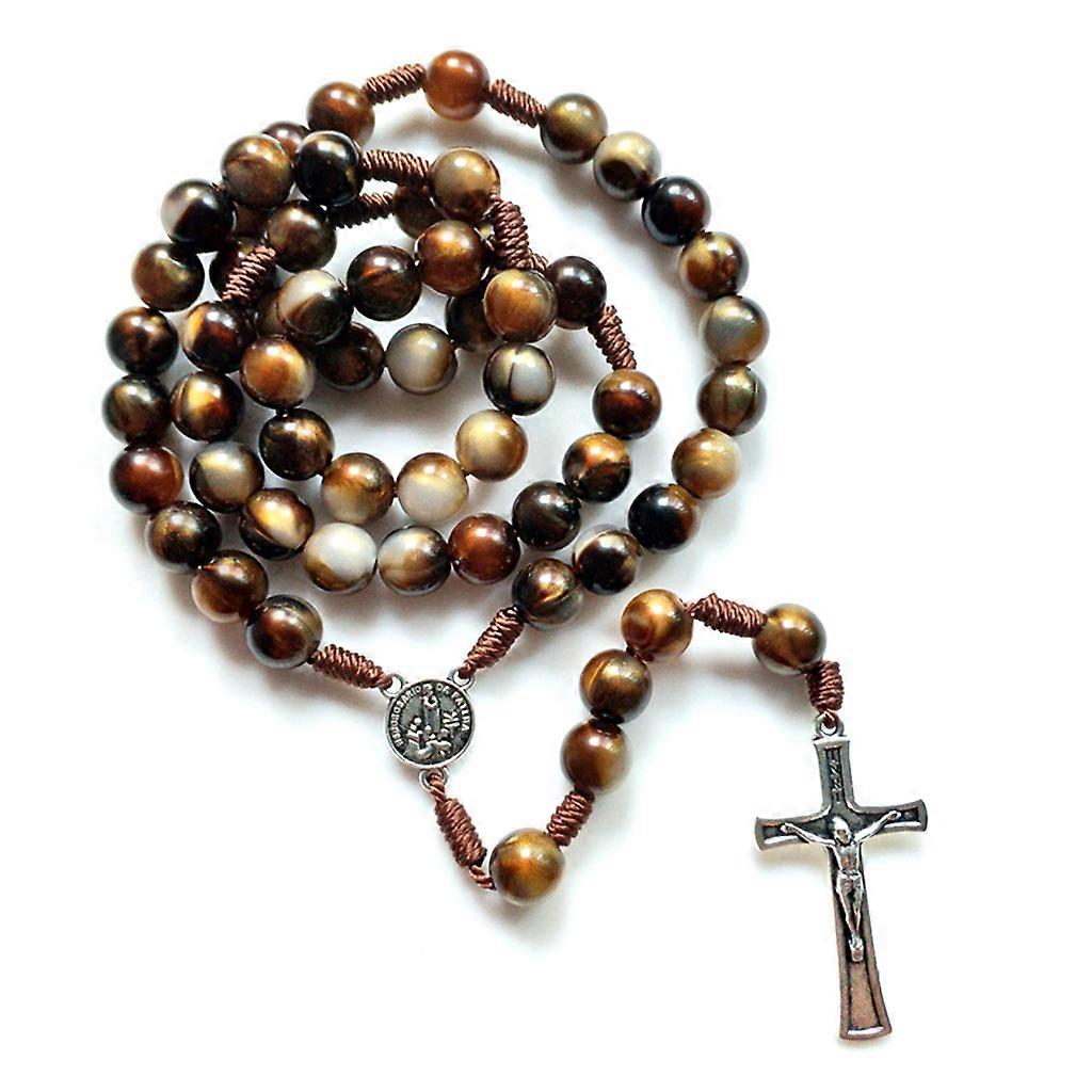 Vintage Rosary Catholic Prayer Beads Necklace Christ Jesus for Cross ...