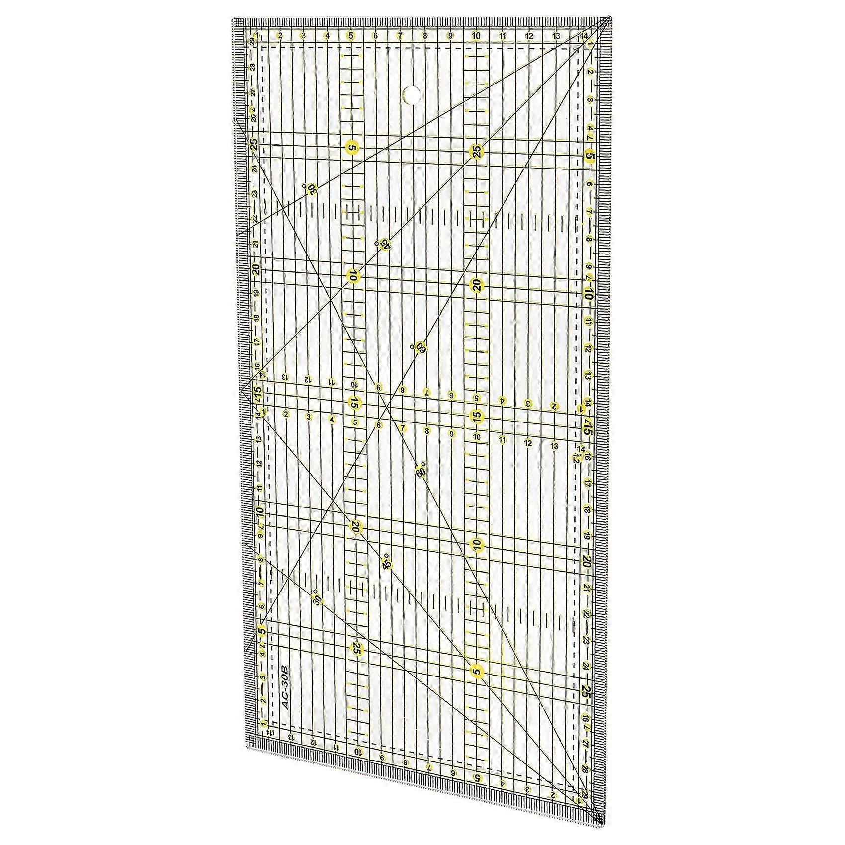 Cutting Ruler Multi-purpose Patchwork Cloth Quilt Ruler Diy Garment ...